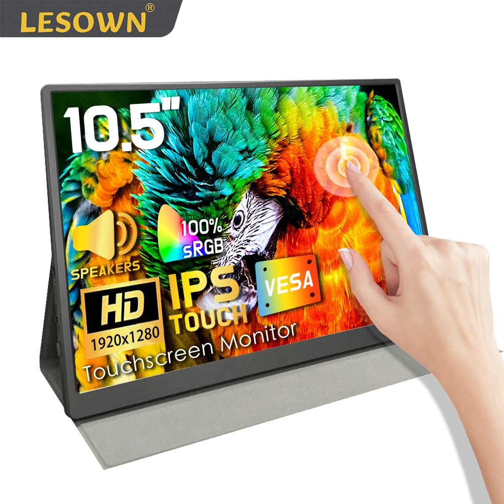 LESOWN-USB-C-Monitor-port-til-100-sRGB-tela-sens-vel-ao-toque-larga ...