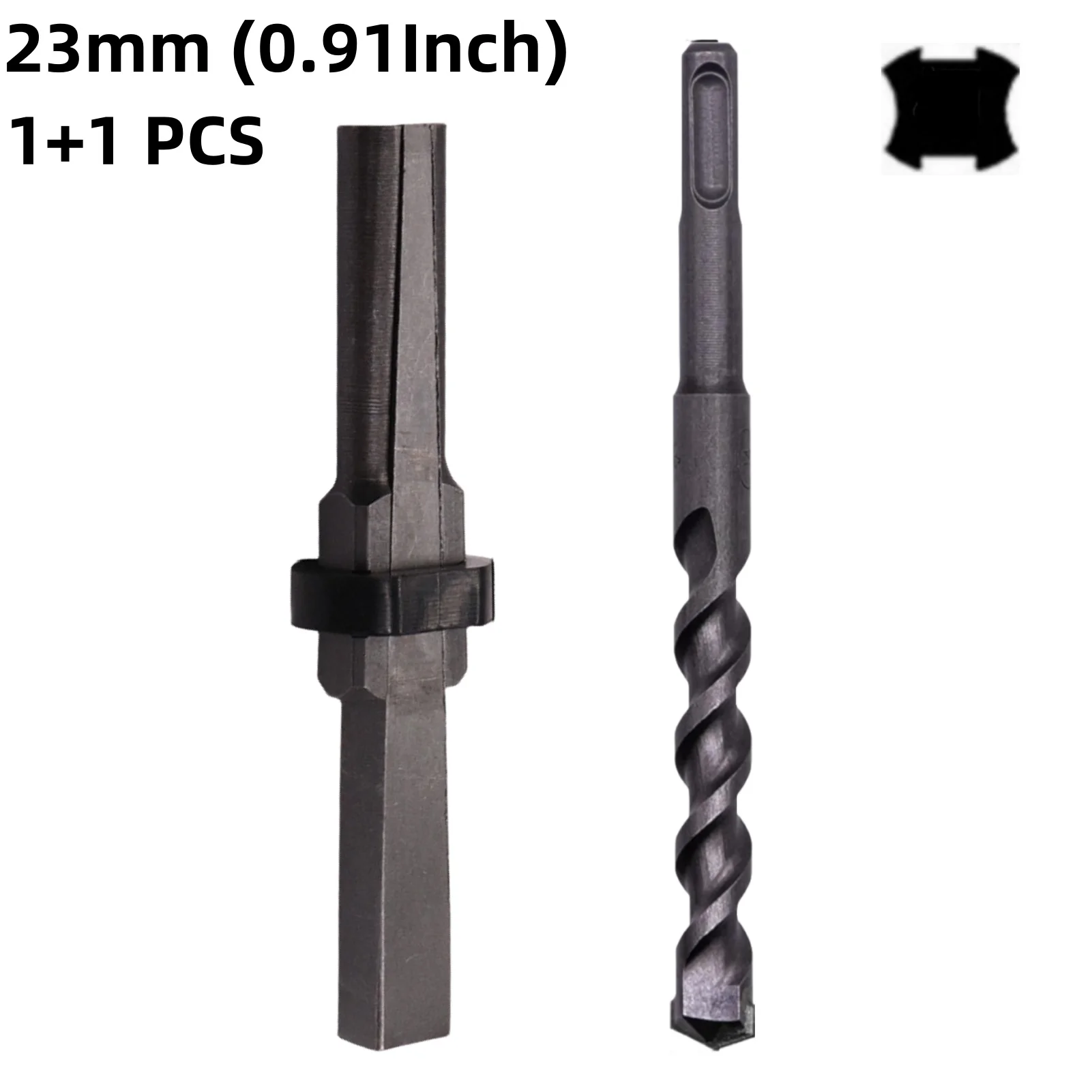 1-1PCS-23mm-0-91Inch-Rock-Splitting-Wedges-and-Rotary-Hammer-Drill-Bit ...