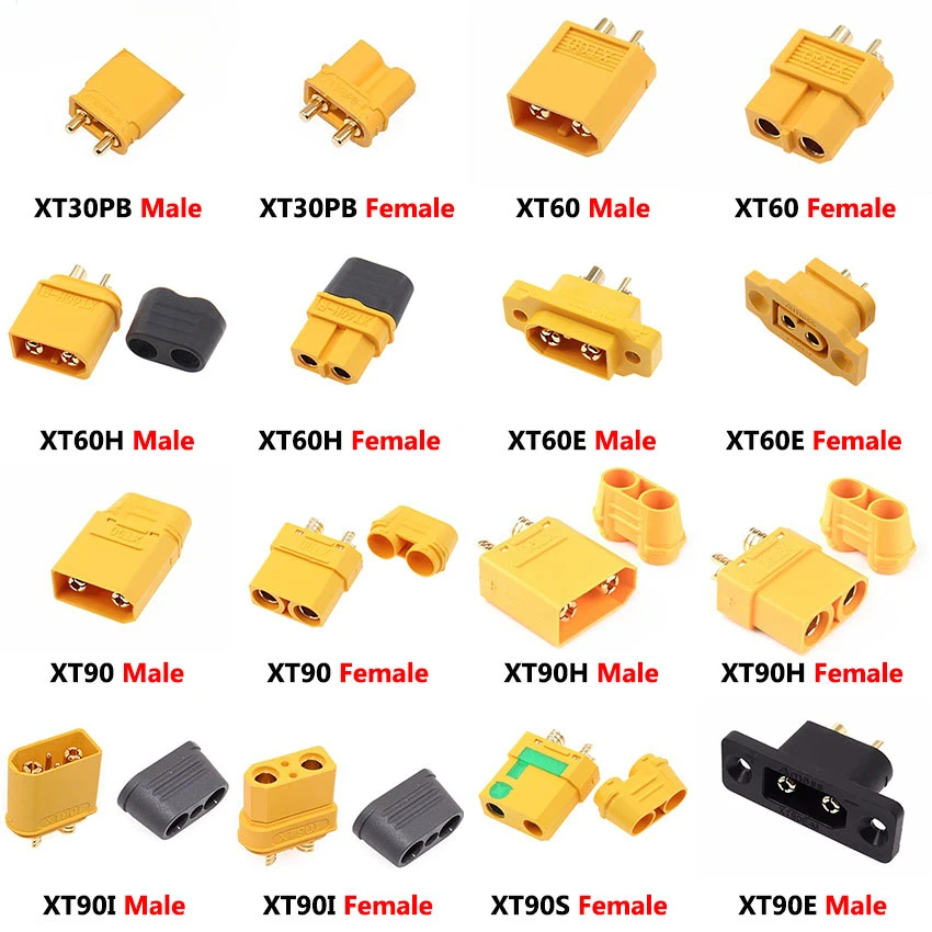 XT30PB-XT60-XT60E-XT60H-XT90-XT90H-XT90I-XT90S-XT90E-T-Plug-Lithium ...