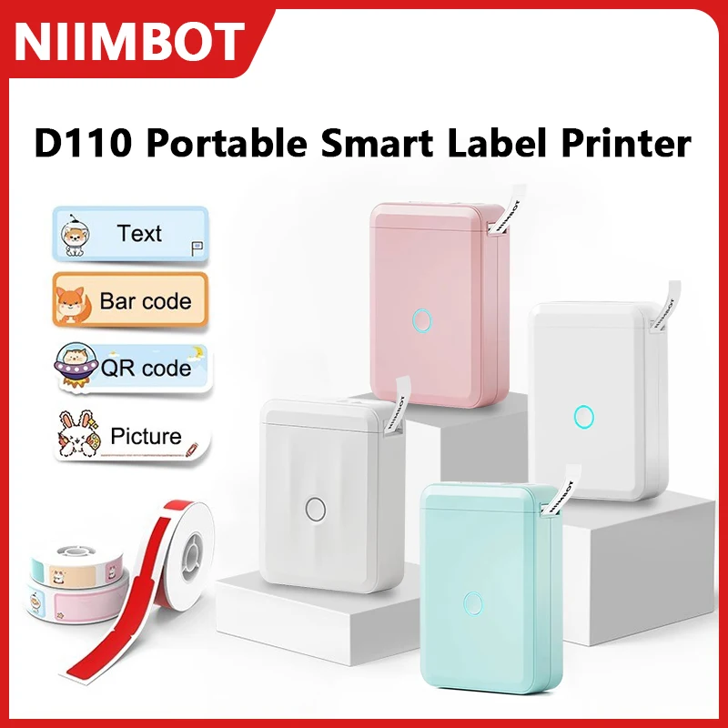 Niimbot-D110-Mini-Portable-Thermal-Printer-Without-Ink-Self-Adhesive ...