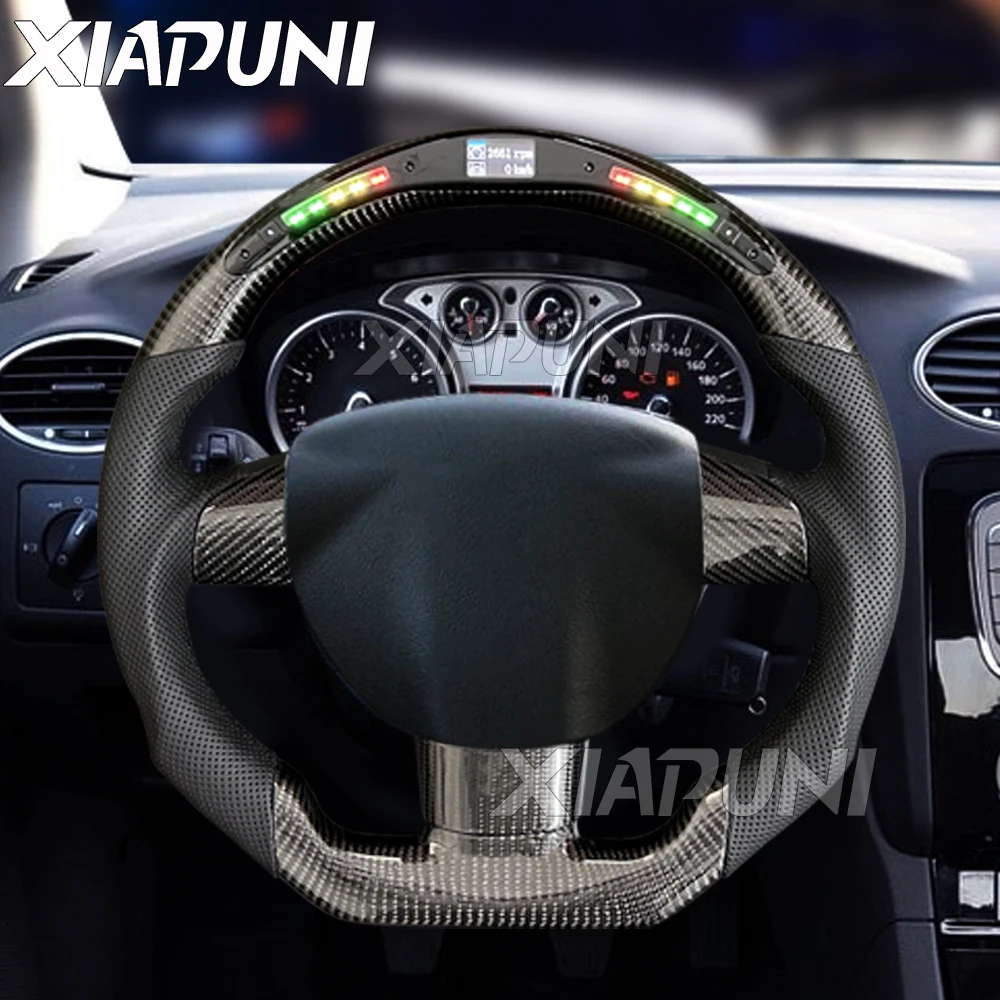 Fit-For-Ford-Focus-MK2-Steering-Wheel-2008-2015-Carbon-Fiber-LED ...