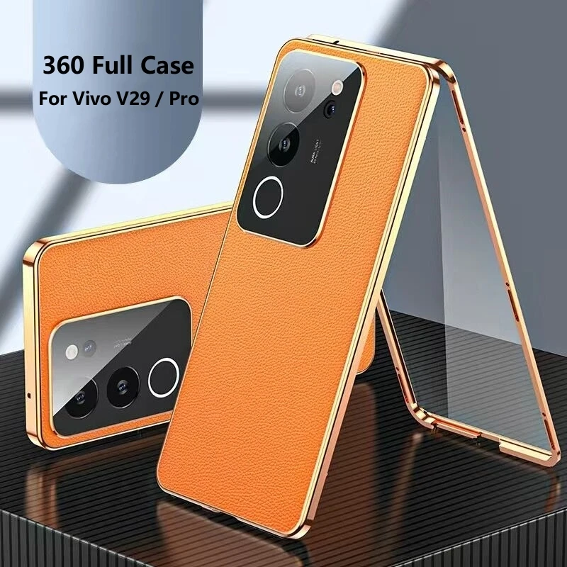 360-Full-Case-For-Vivo-V29-Pro-5G-Case-Tempered-Glass-Phone-Cover ...