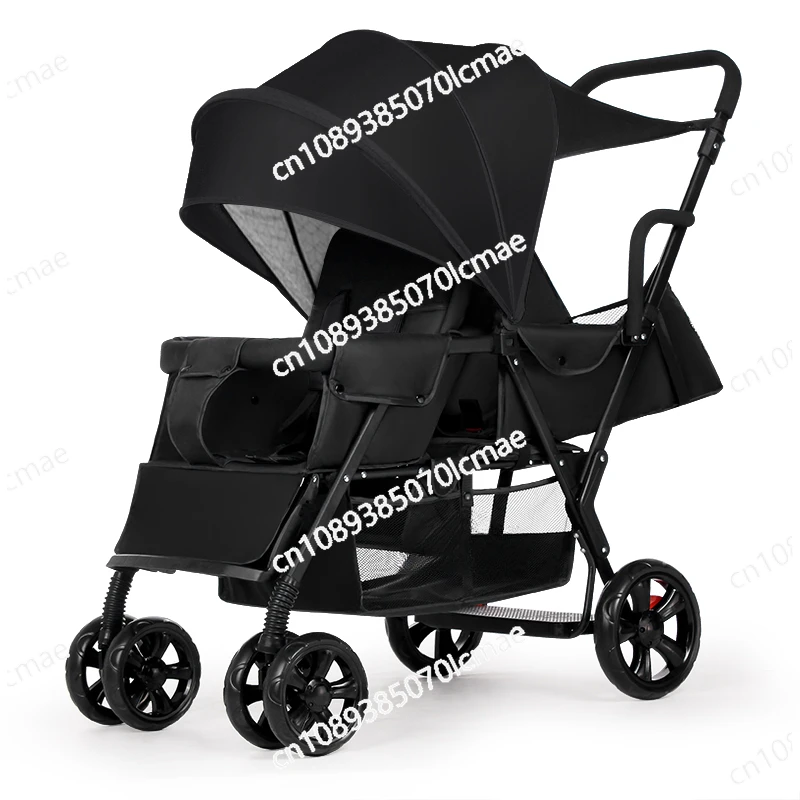 Dual-car-two-tire-stroller-detachable-front-and-rear-seats-lightweight ...