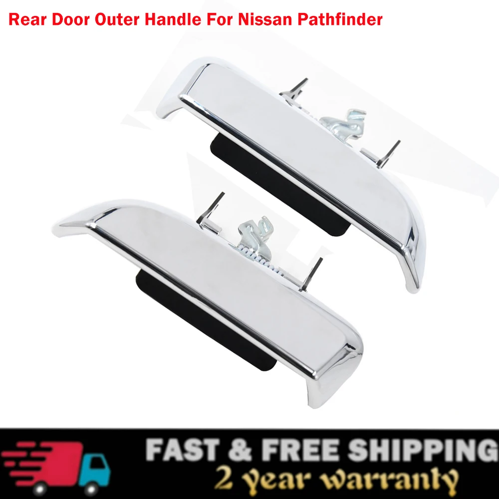 For Nissan Pathfinder R51 2005-2013 Black / Chorme Rear Door Outer ...