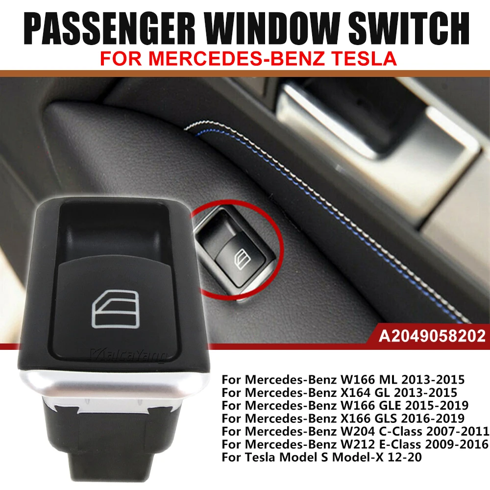 For Mercedes-Benz W166 X164 X166 W204 W212 Passenger Window Switch ...