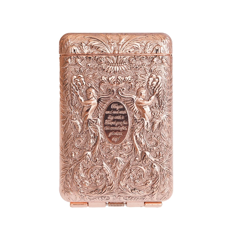 Retro-Hand-carved-Metal-Cigarette-Case-for-14-Cigarettes-Portable ...