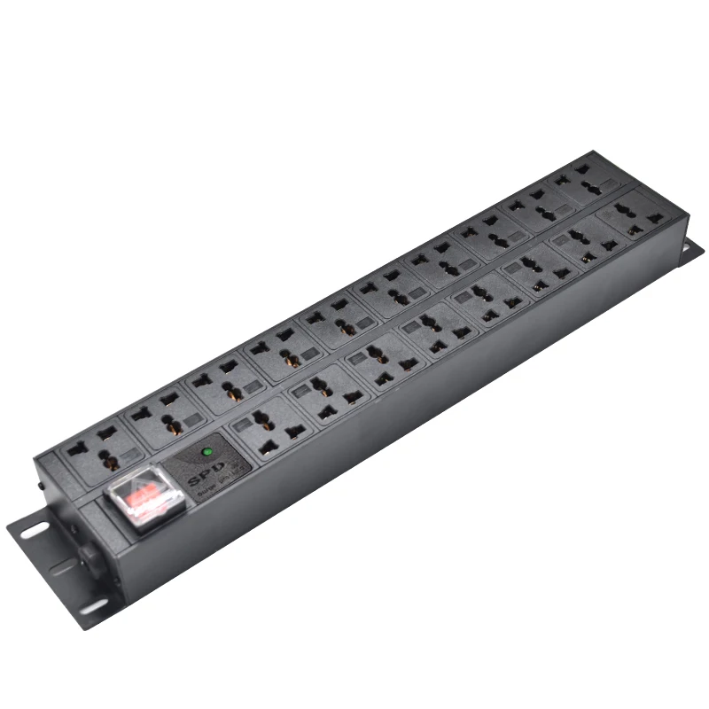 2U-PDU-power-strip-distribution-unit-Cabinet-rack-mount-18-Ways-socket ...