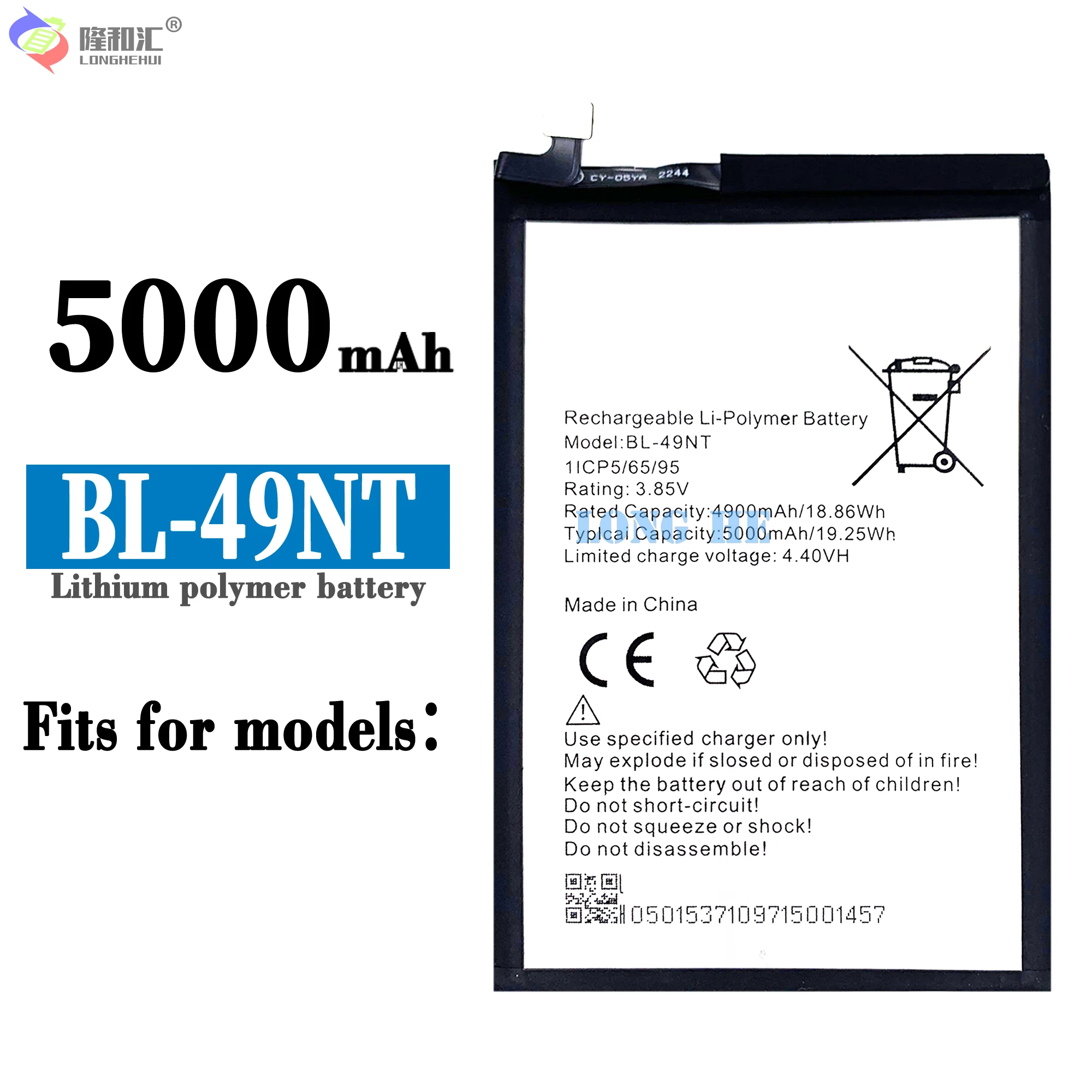 Apply-to-transmissions-Tecno-mobile-phone-BL-49NT-5000mAh-high-capacity ...