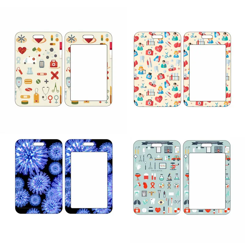 Medical-Equipment-Pattern-ID-Cover-Nurse-Bank-Card-Case-Cartoon-Card ...