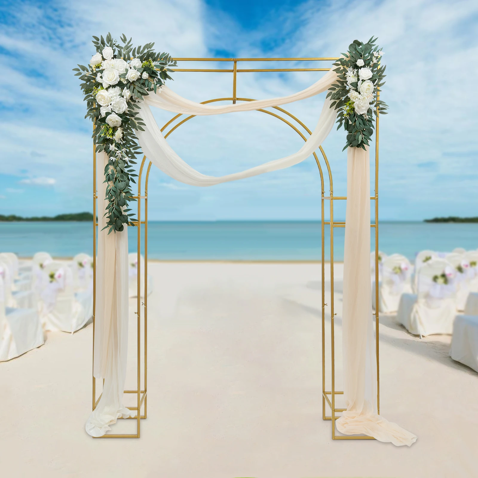Backdrop Frame Arch Backdrop Stand Metal Wedding Arches For Ceremony ...