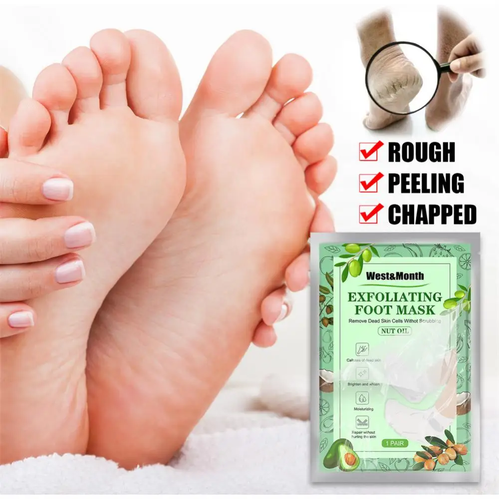 2022-New-Exfoliating-Foot-Masks-Argan-Oil-Pedicure-Exfoliation-Scrub ...