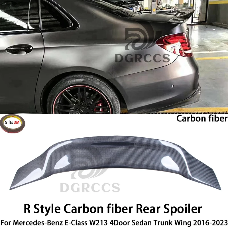 For-Mercedes-Benz-E-Class-W213-4Door-Sedan-R-Style-Carbon-Fiber-Rear ...