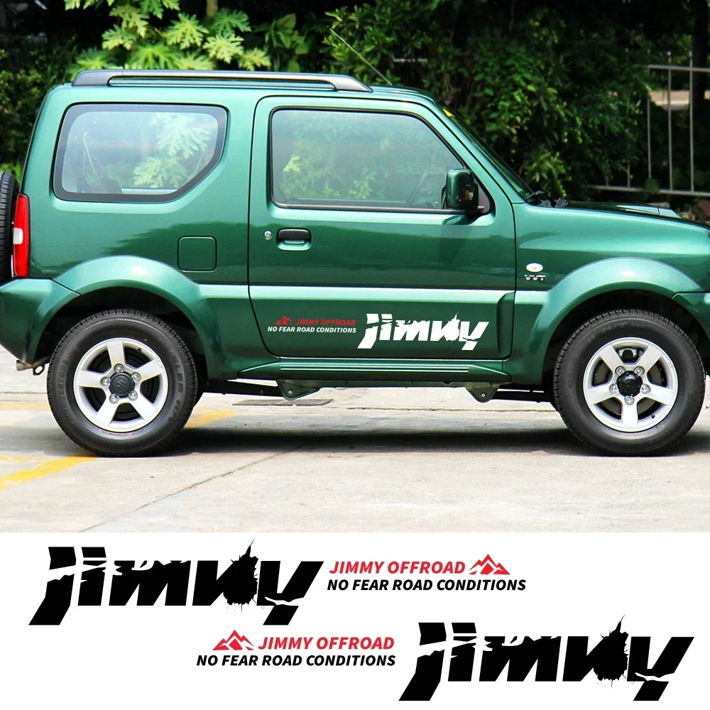 2Pcs-For-SUZUKI-JIMNY-Car-Side-Stickers-Vinyl-Film-Auto-4W-Offroad ...