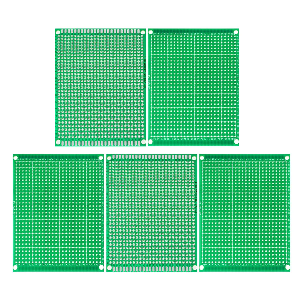 5PCS-7-9CM-Single-Side-PCB-Board-Prototype-Board-Green-Universal ...