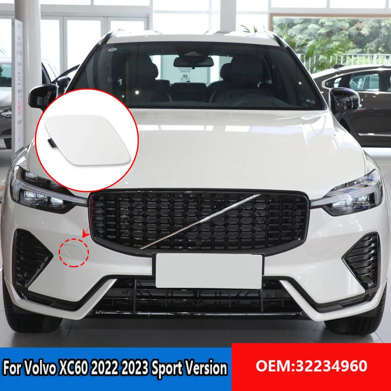 For-Volvo-XC60-2022-2023-Sport-Version-Front-Bumper-Tow-Hook-Cover-Cap ...