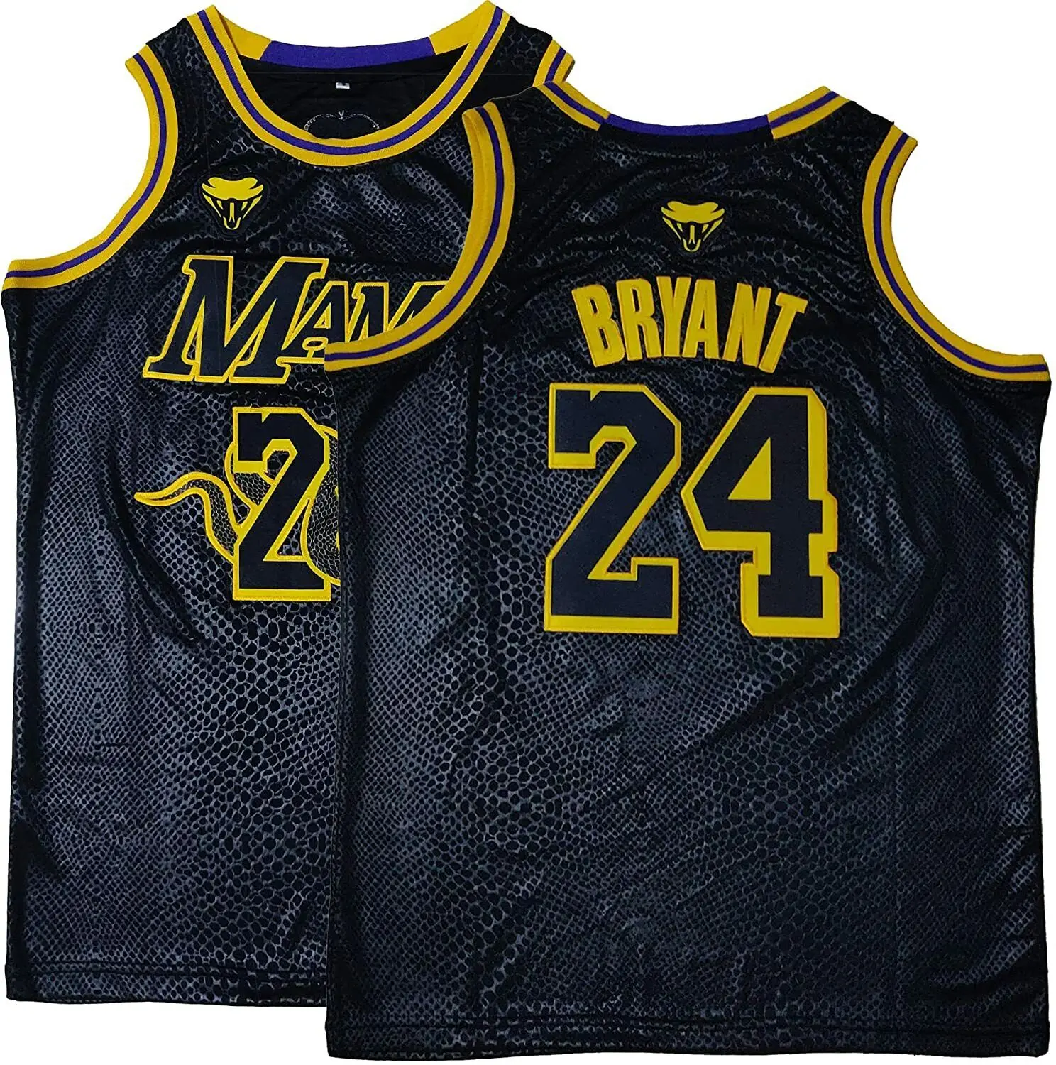 แฟชั่นผู้ชาย Legend สีดำ Mamba 24 # Bryant Jersey Basket Mamba ...