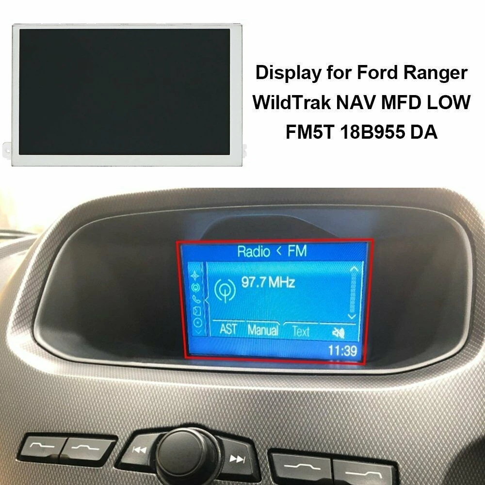 Radio Lcd Screen For Ford Fiesta Focus Kuga Ranger Transit C-max Nav ...