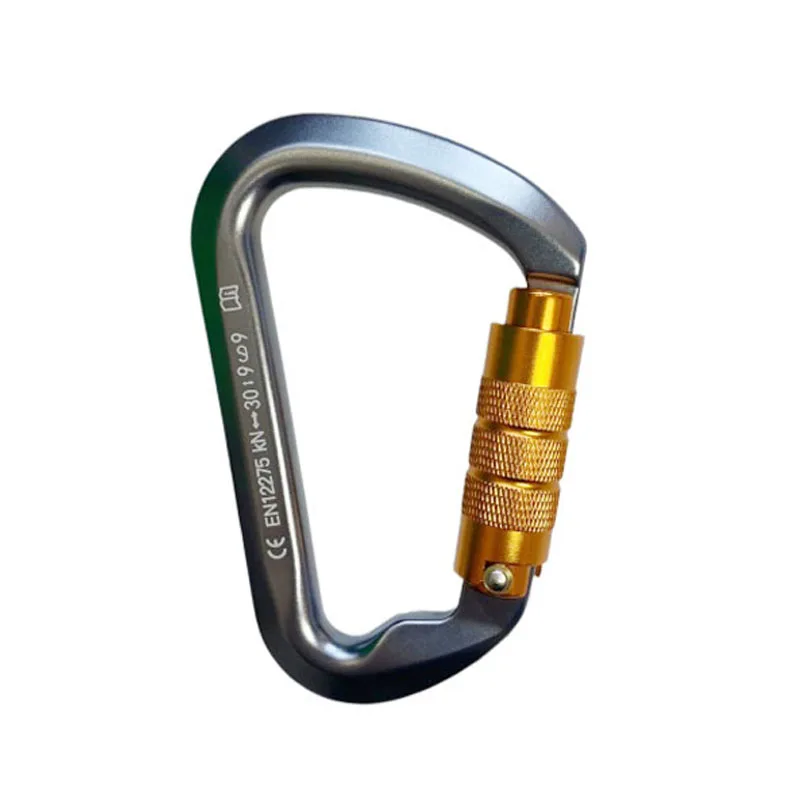 Outdoor-Carabiner-Rock-Climbing-Mountain-Landing-30kN-Hook-High ...