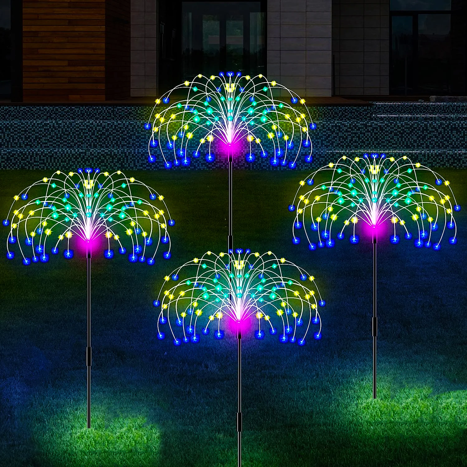 Outdoor Solar Garden Lights Solar Firework Lights Solar Lights ...