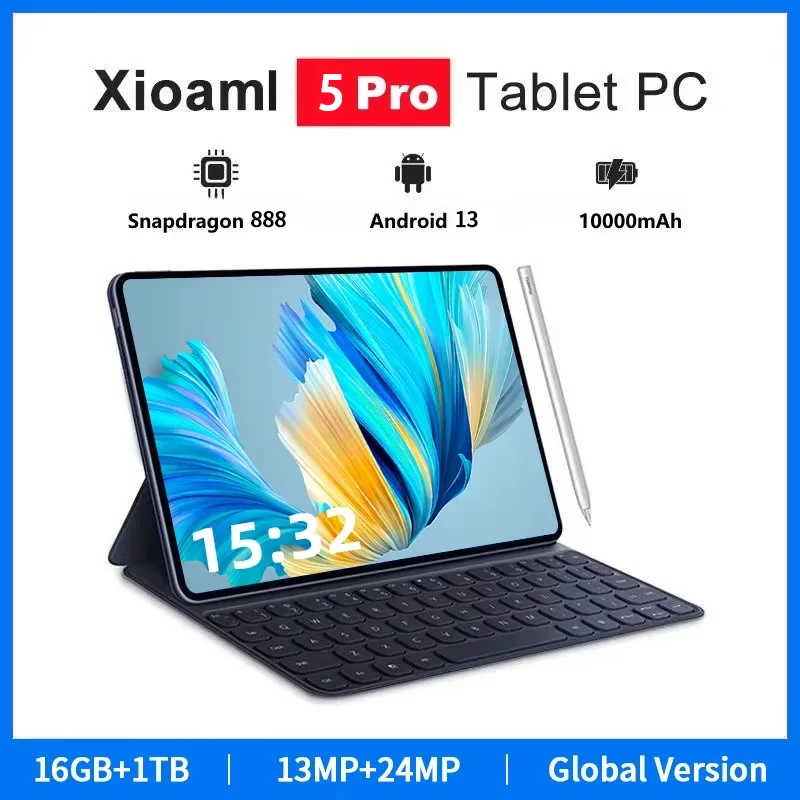 2024-New-Global-Version-Pad-5-Pro-Tablet-Android-12-PC-16GB-512GB ...