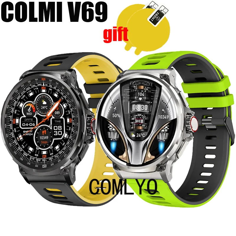 3in1-For-COLMI-V69-smart-watch-Strap-Silicone-Soft-Sports-Band-Screen ...