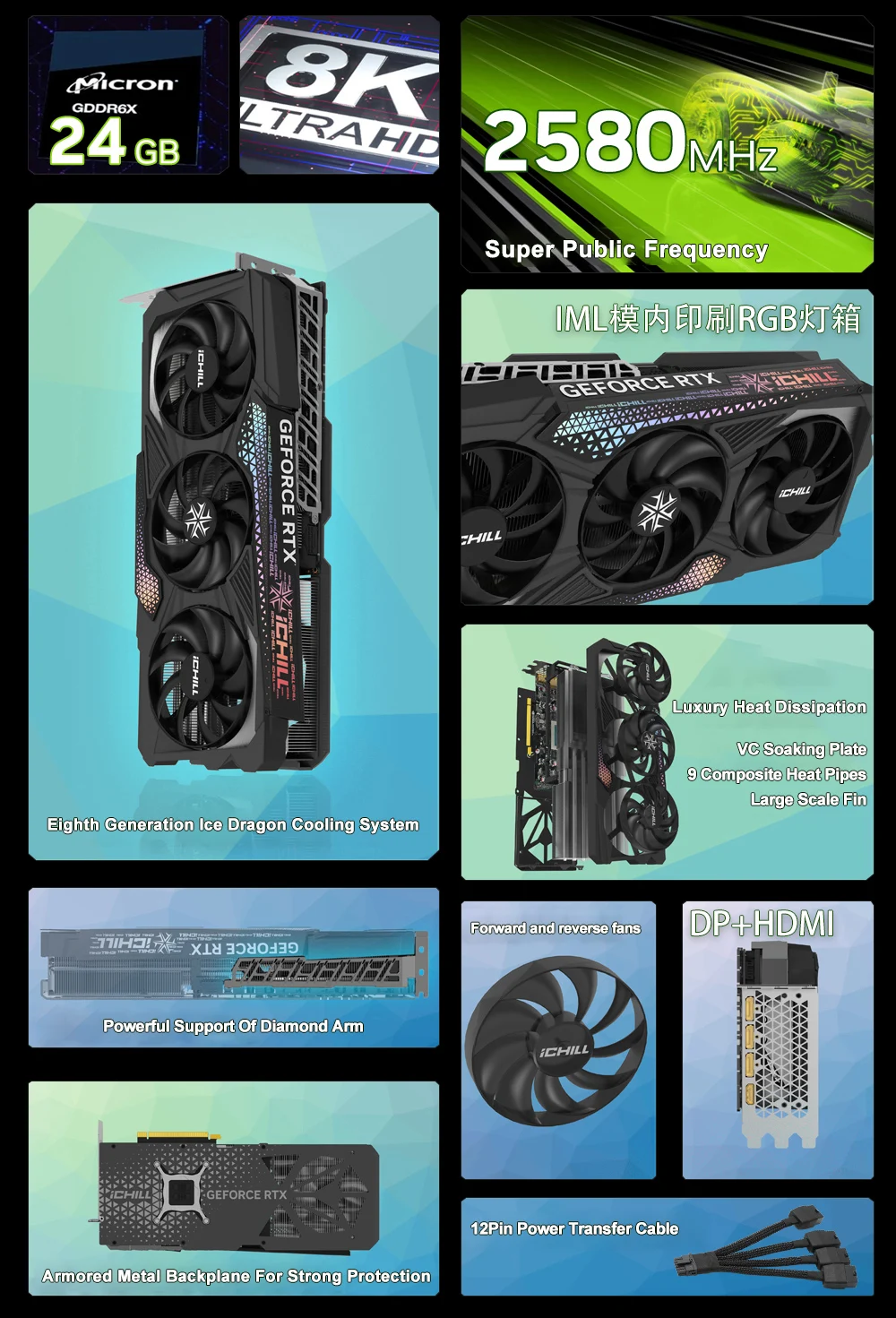Inno3d New Rtx 4090 Rtx4090 Graphics Card Gddr6x Nvidia Gpu 4nm 24gb ...
