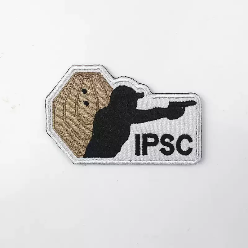 Badges de sac d'extérieur, broderie IPSC, moral passionné militaire ...
