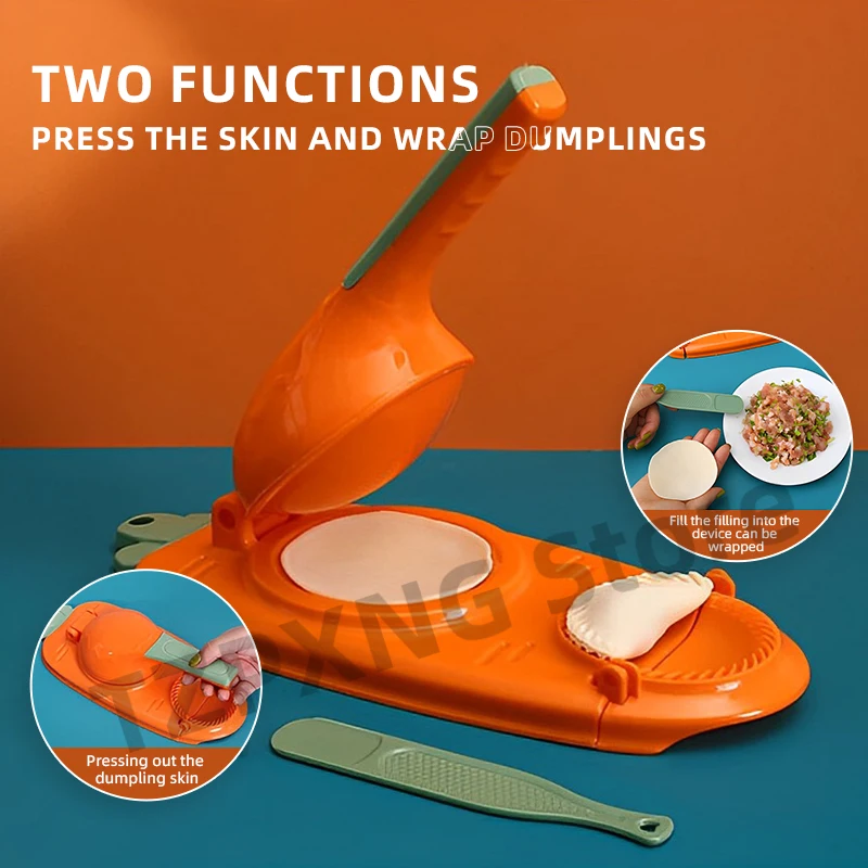 2 In 1 Press Dumpling Wrapper Dough Pressing Tool Set Dumpling Crust ...