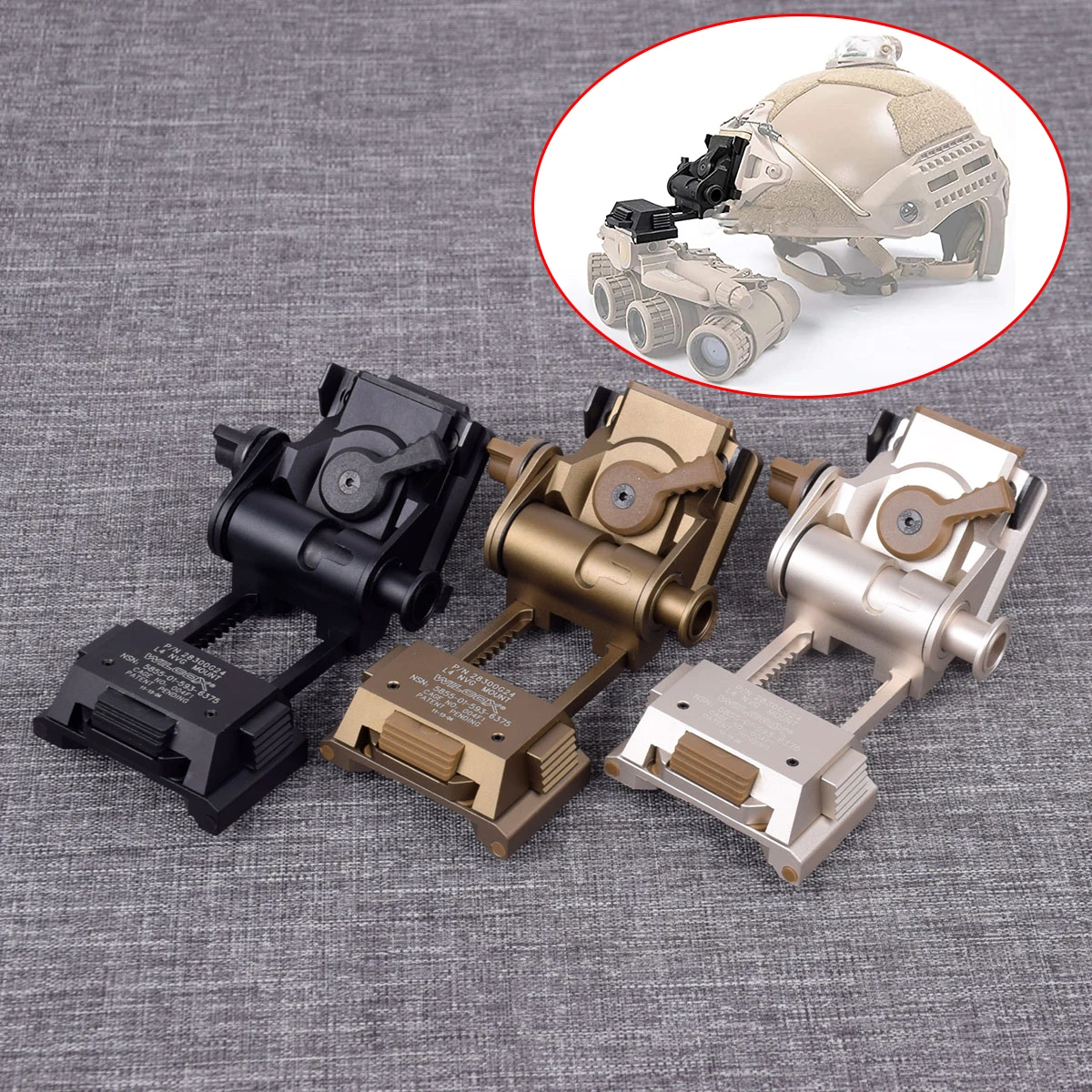 Night Vision Mounts Helmets | Nvg Night Vision Helmet Mount | L4g24 ...