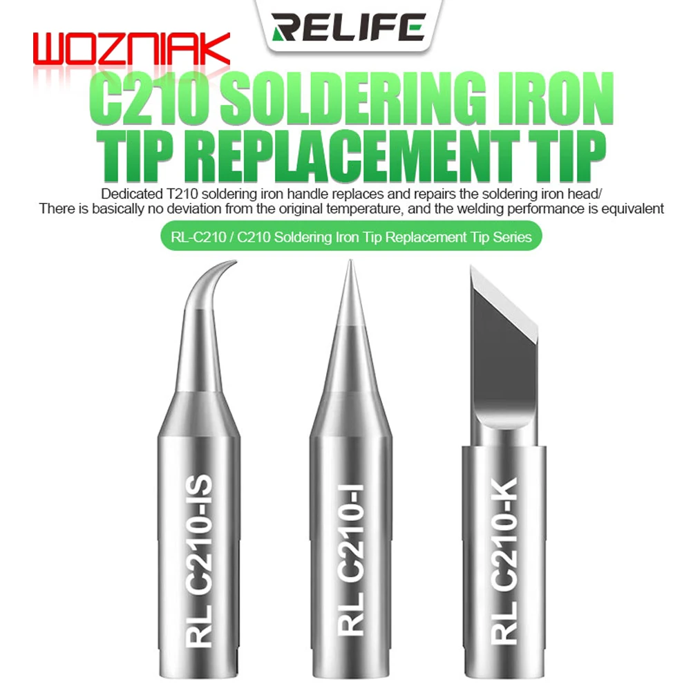 Fer-poste a souder,pointe de fer à souder remplaçable RL-C210, pour ...