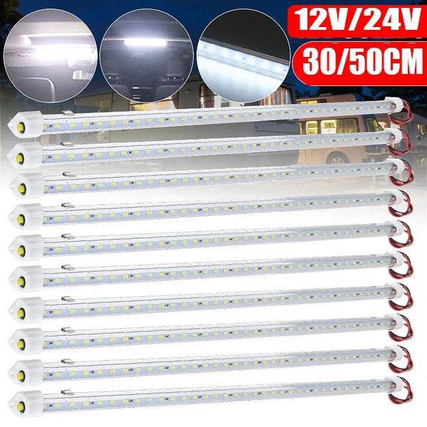 LED-Car-Interior-Light-Bar-interruptor-de-tubo-branco-brilhante-para-RV ...