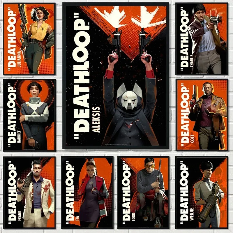 Hot-Video-Games-Deathloop-Character-Posters-Canvas-Painting-Print ...