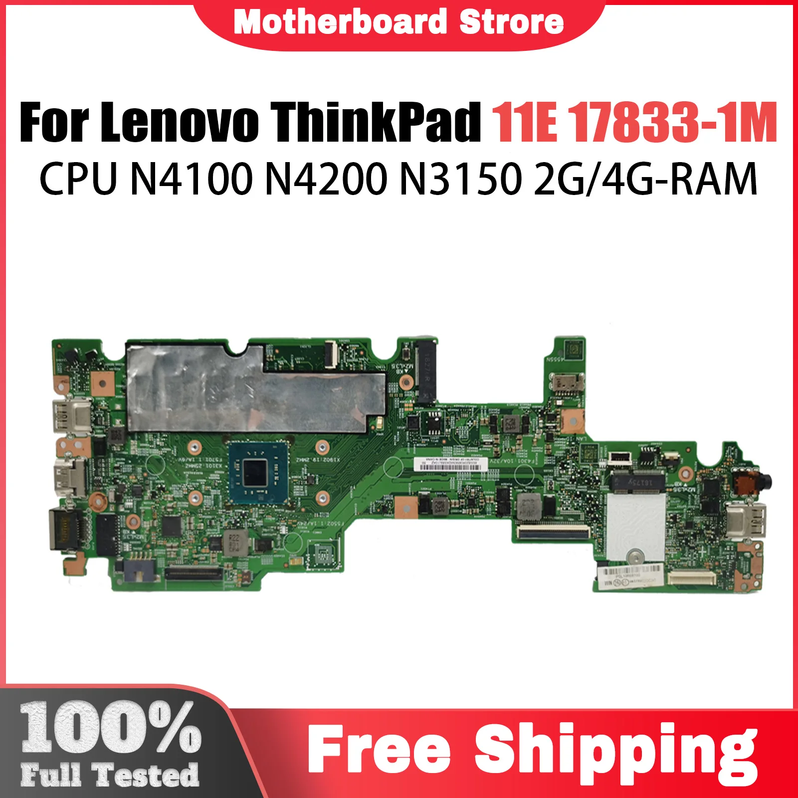For-Lenovo-ThinkPad-YOGA-11E-Laptop-Motherboard-17833-1M-N4100-N4200 ...