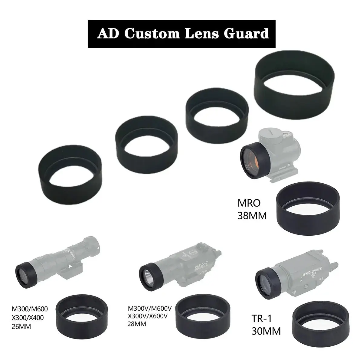 Tactical-M300-M600-X300-X300V-Protector-MRO-SRO-Hunting-Weapon-light ...