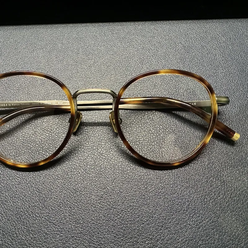 Original Japanese Handmade Titanium Eyeglasses For Men Round John Depp ...