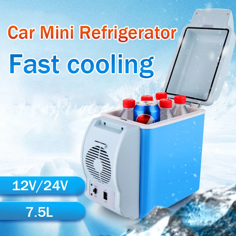 Mini-Refrigerator-for-Car-12V24V-Drink-Ice-Box-Travel-Cooler-Food ...