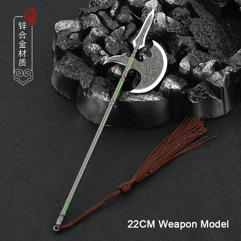 22CM-Three-Kingdoms-Cold-Weapon-Models-Hook-Sickle-Full-Metal-Craft ...