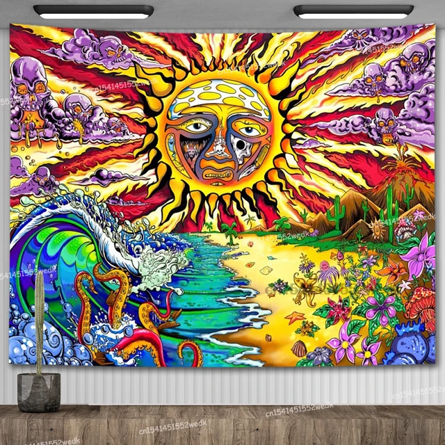 Trippy Sun And Moon Wallpaper