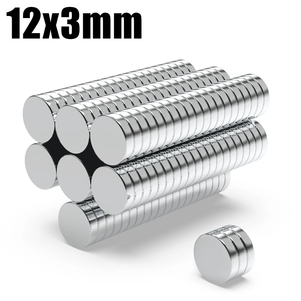 5-10-20-50-100-200-500Pcs12x3-Super-Strong-Magnet-12mm-X-3mm-Round ...
