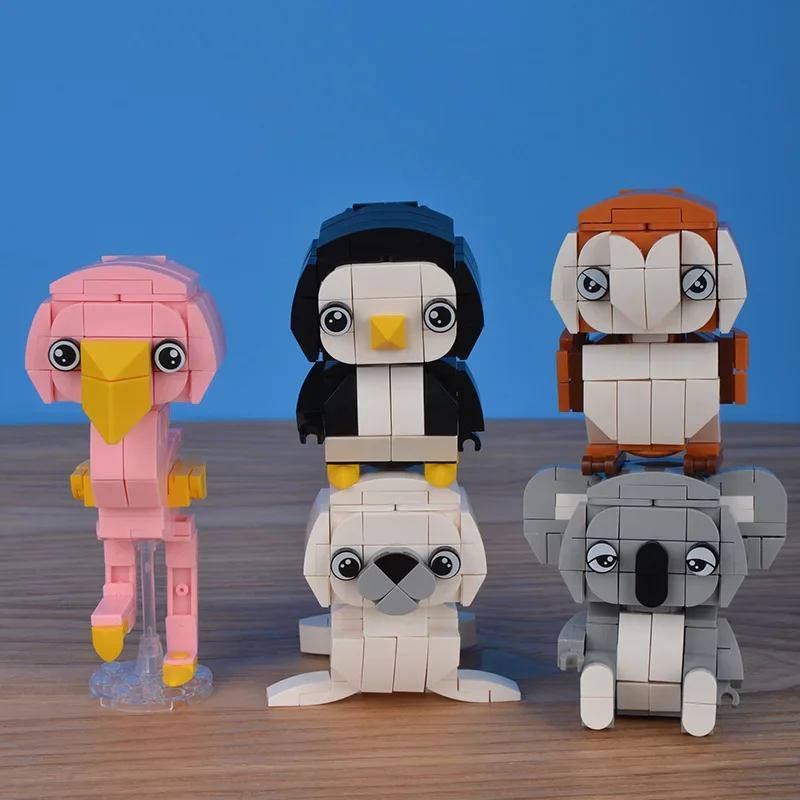 Animal-Series-Building-Blocks-Shiba-Inu-Koala-Penguin-Sea-Lion-Mini-Pet ...
