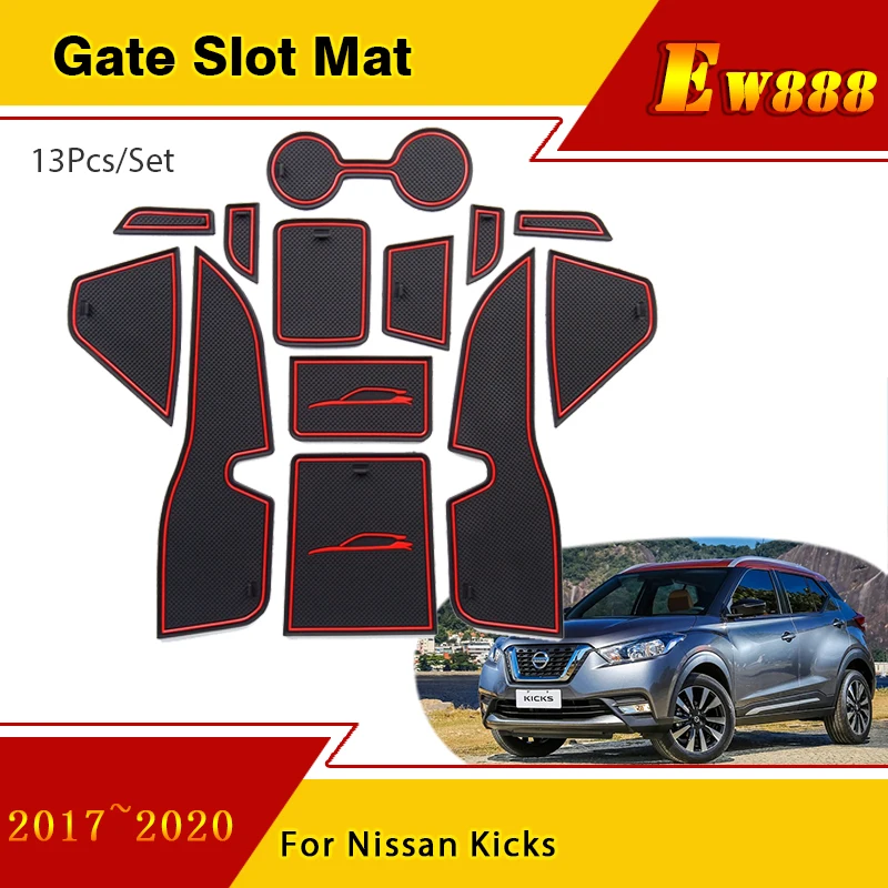 for-Nissan-Kicks-2017-2018-2019-2020-Gate-Slot-Pad-Non-Slip-Rubber-Mat ...
