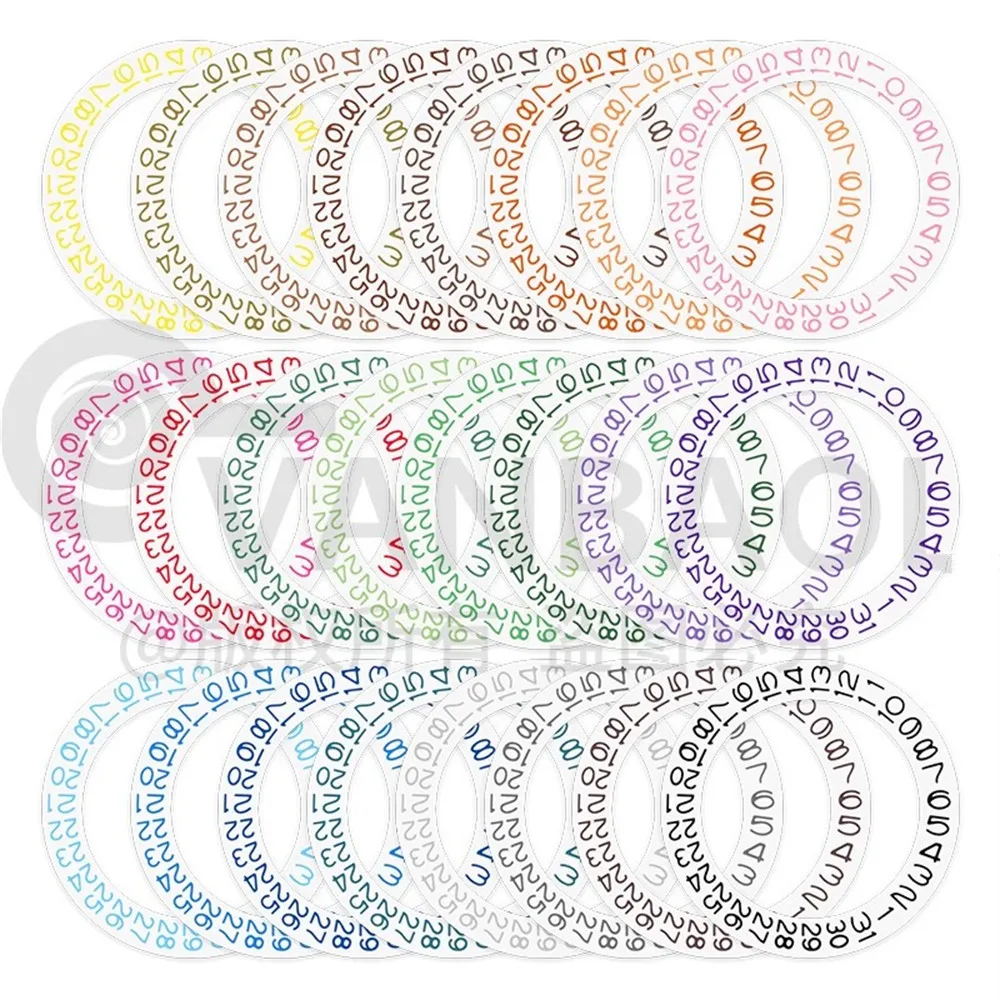 New-calendar-disc-with-white-background-modification-suitable-for-NH35 ...