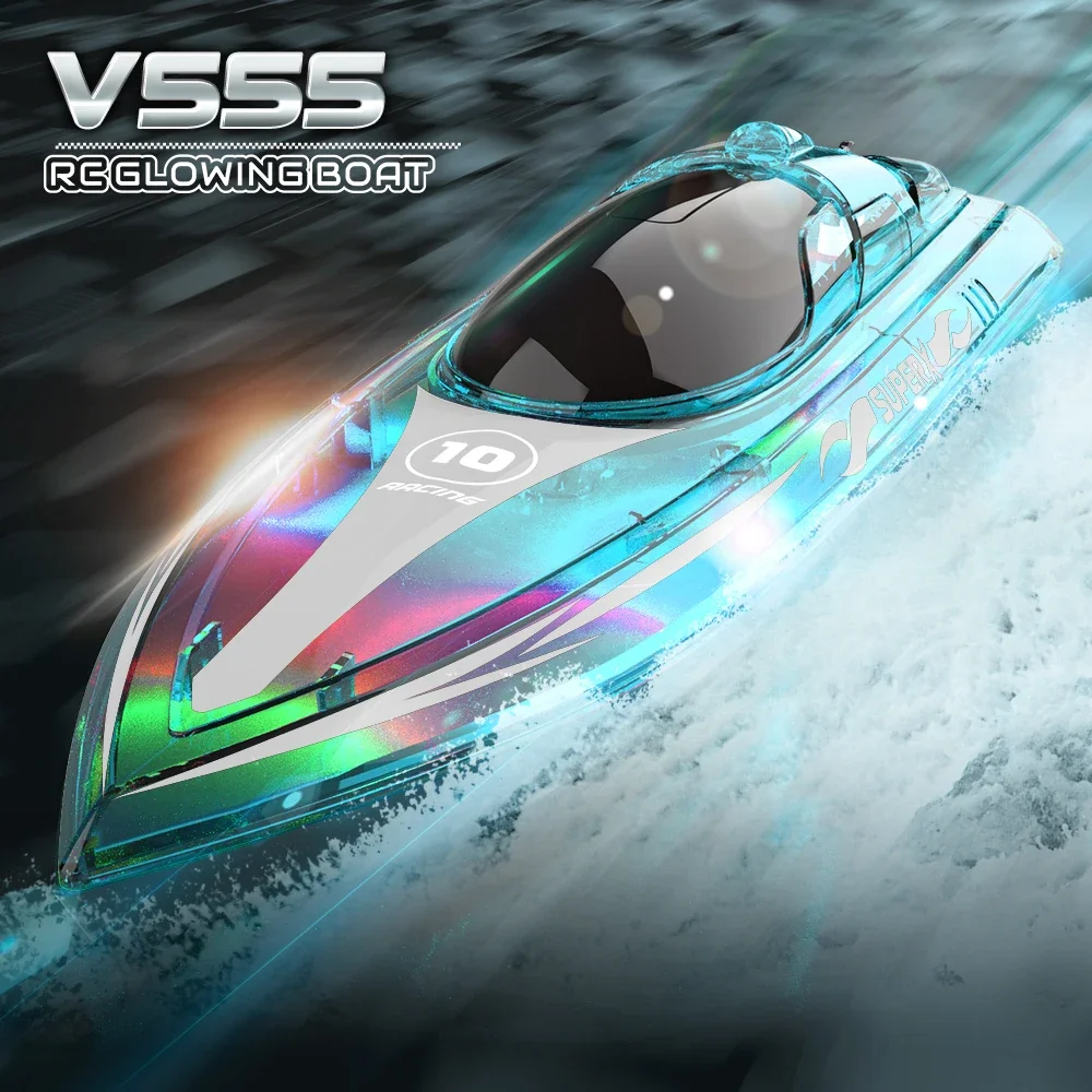 V555-Mini-RC-Boat-Model-15km-h-Electric-Waterproof-Remote-Control ...