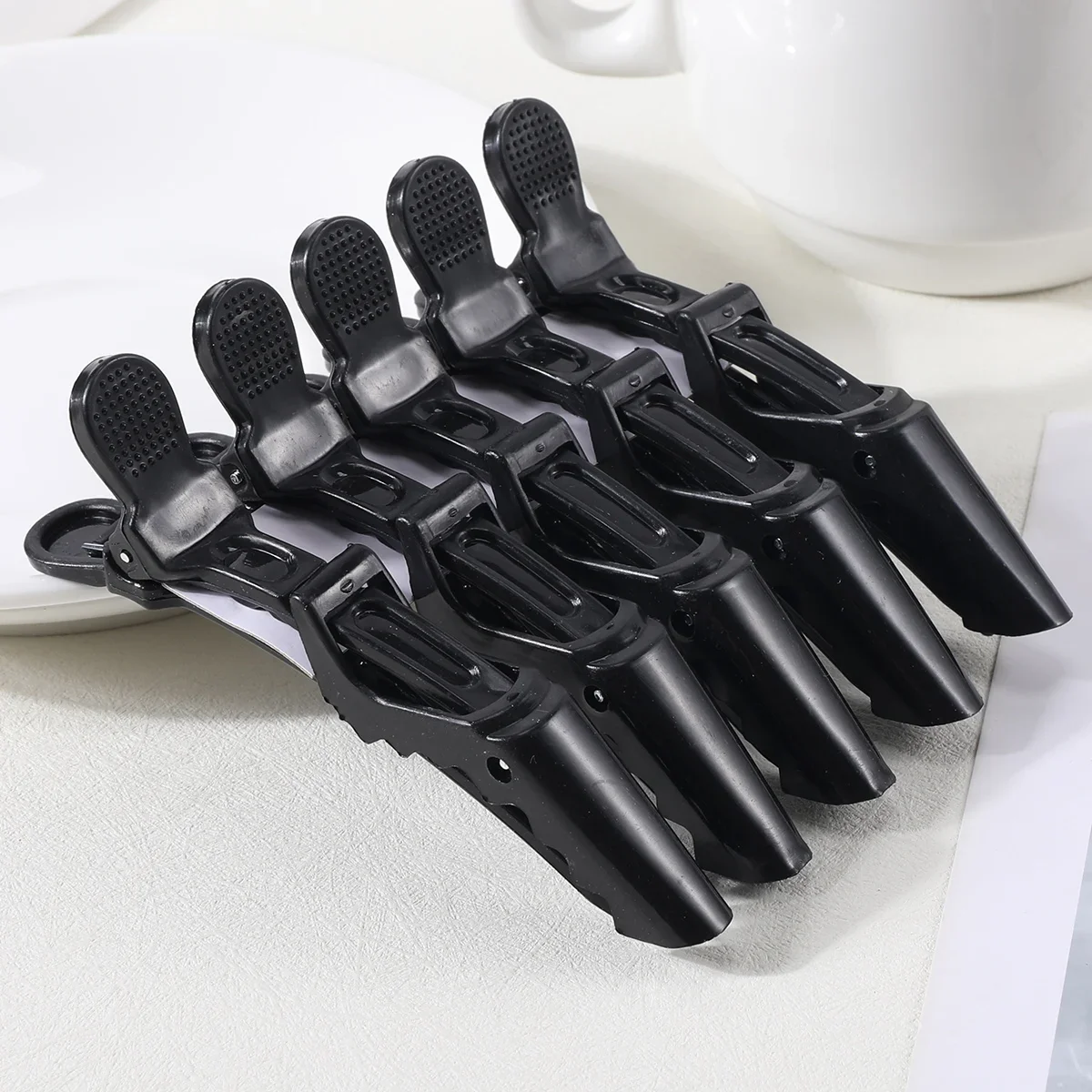 5Pcs-Lot-Alligator-Hair-Clip-Hairdressing-Clamps-Plastic-Hair-Claw ...