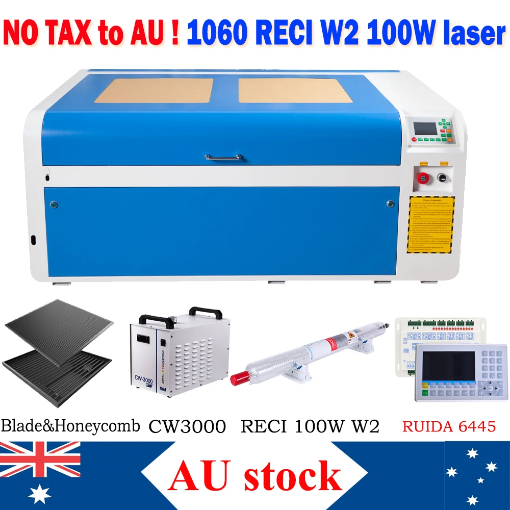 Máquina de corte láser Ruida 1060, 100W, Co2, USB, grabado láser CNC ...