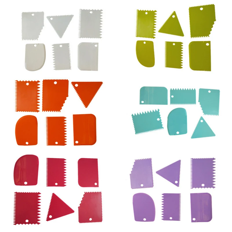 Pottery-Plastic-Scraper-Tools-Cake-Pastry-Clay-Sculpture-Tooth-Shape ...
