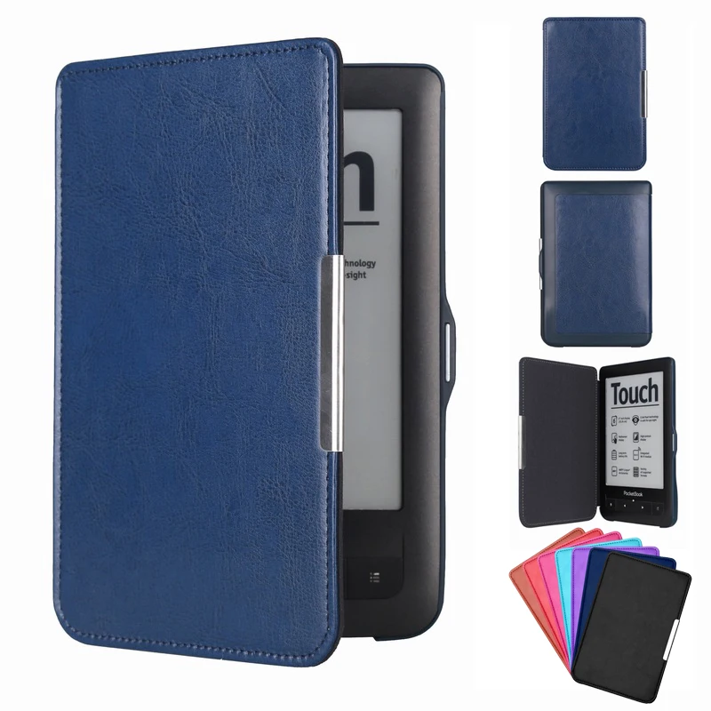 Leather Case for PocketBook Basic 2 Lux Touch 614/615/624/625/626/622 ...
