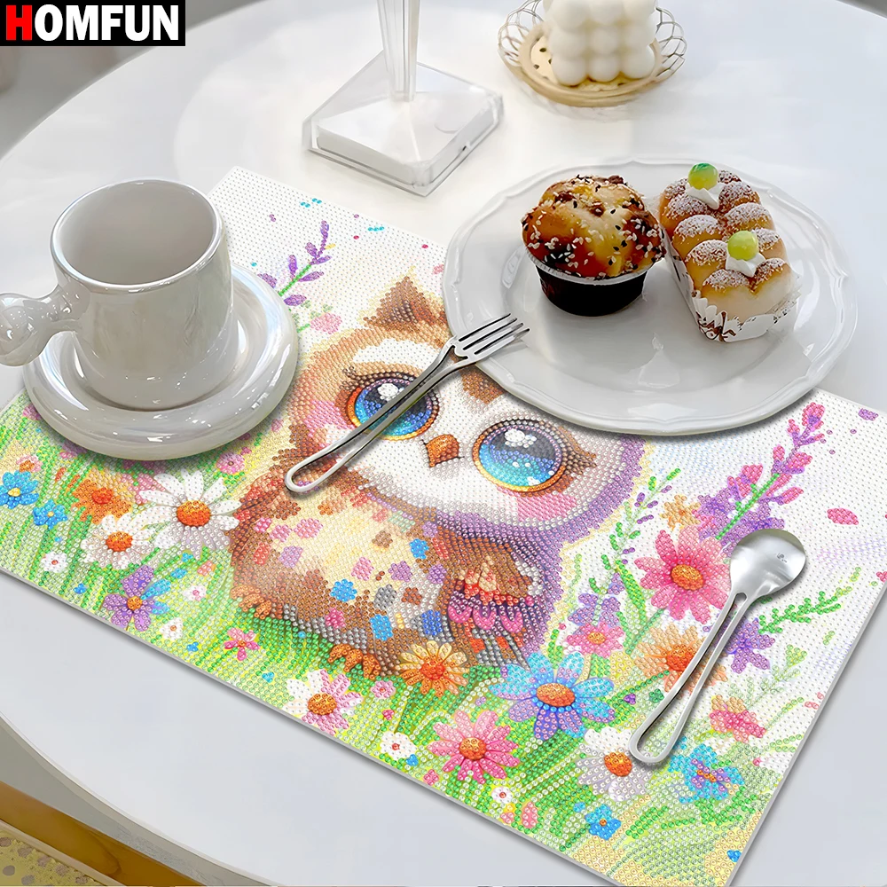 HOMFUN Restaurant Heat Resistant Non-Slip Place Mat Kit Diamond ...