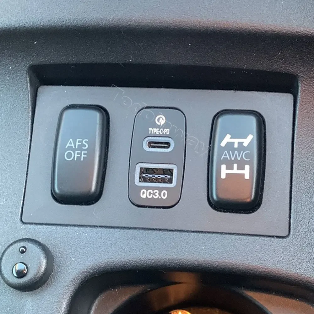 Quick-Charge-Car-Charger-Adapter-TYPE-C-PD-USB-Interface-Socket-For ...