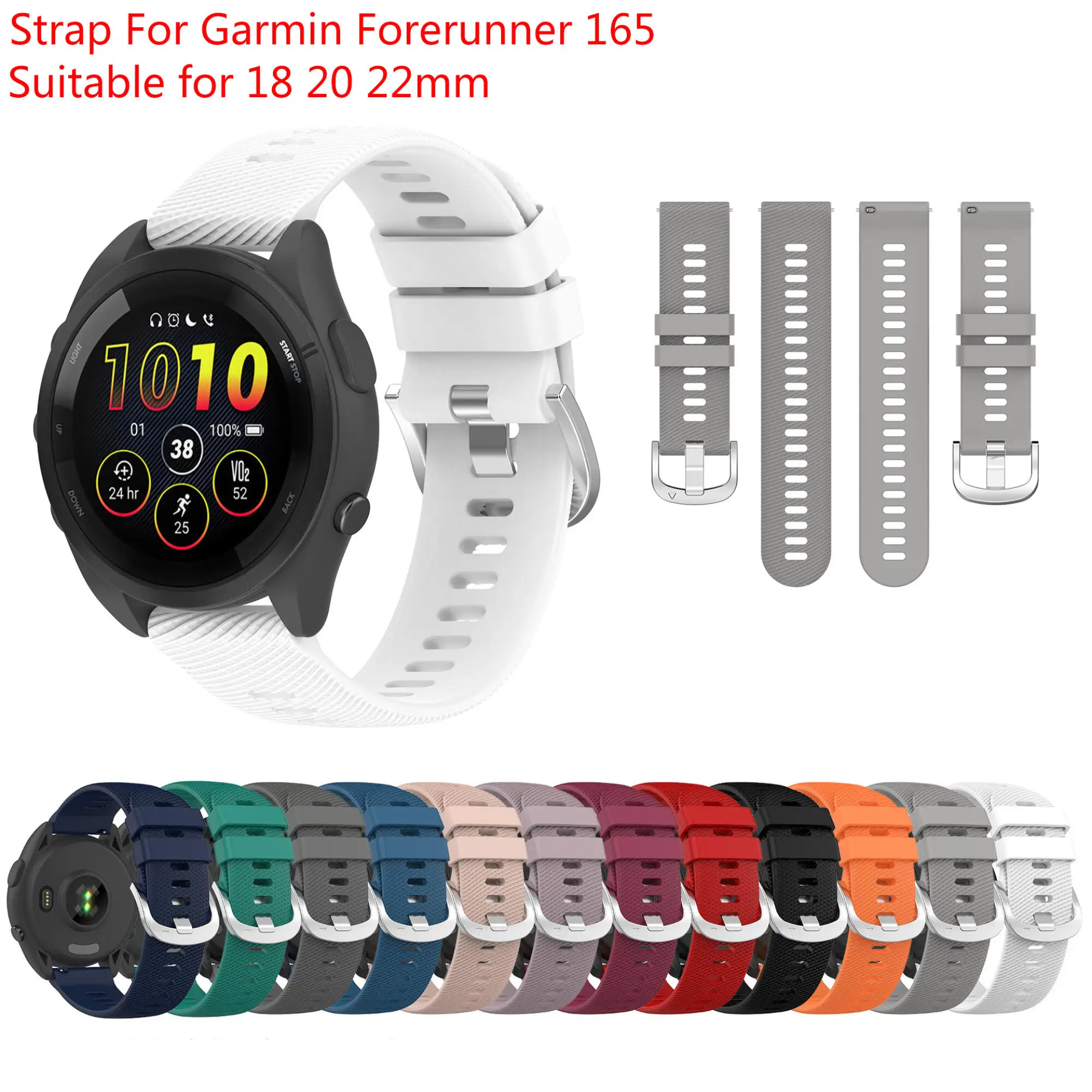 Suitable for Garmin watch waterproof strap accessories with 18 20 22mm ...